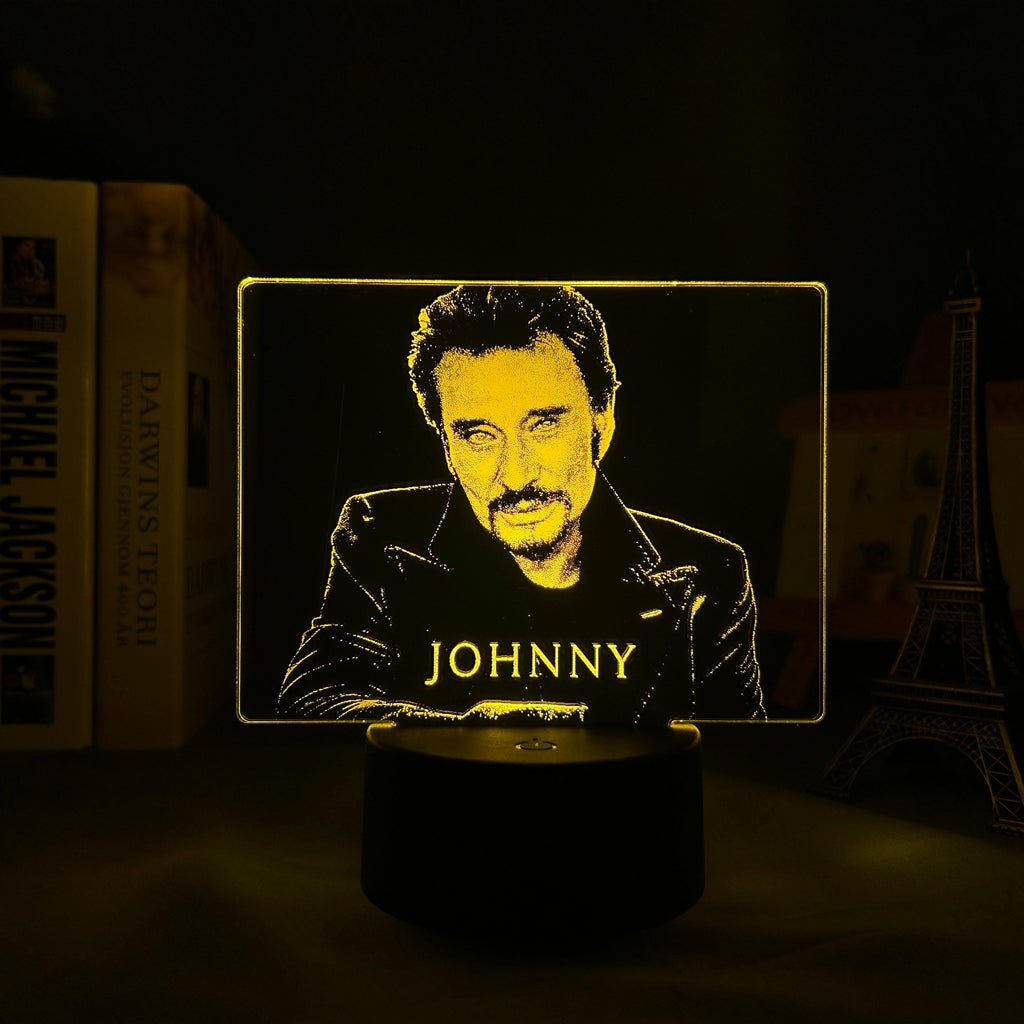 Lampe LED Johnny Hallyday #3 - 7 couleurs – Johnny Hallyday Fanclub