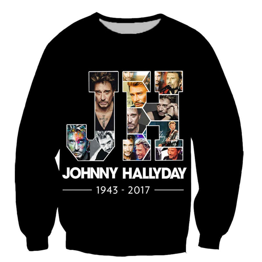 Sweat-shirt JH #1 - 10 couleurs – Johnny Hallyday Fanclub